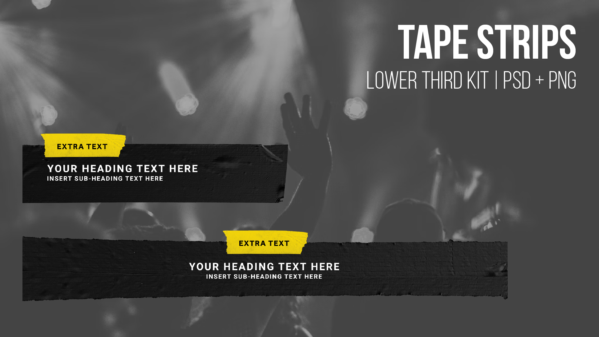 Tape Strips – Lower Thirds Mega Bundle
