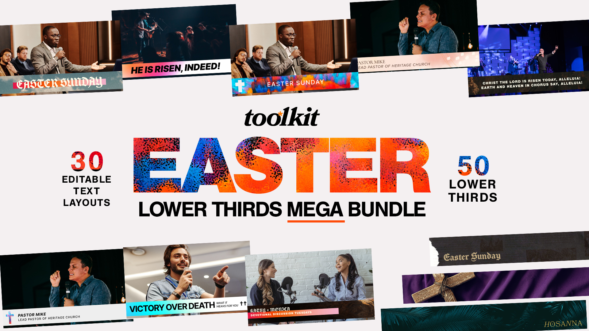 Easter Lower Thirds Mega Bundle
