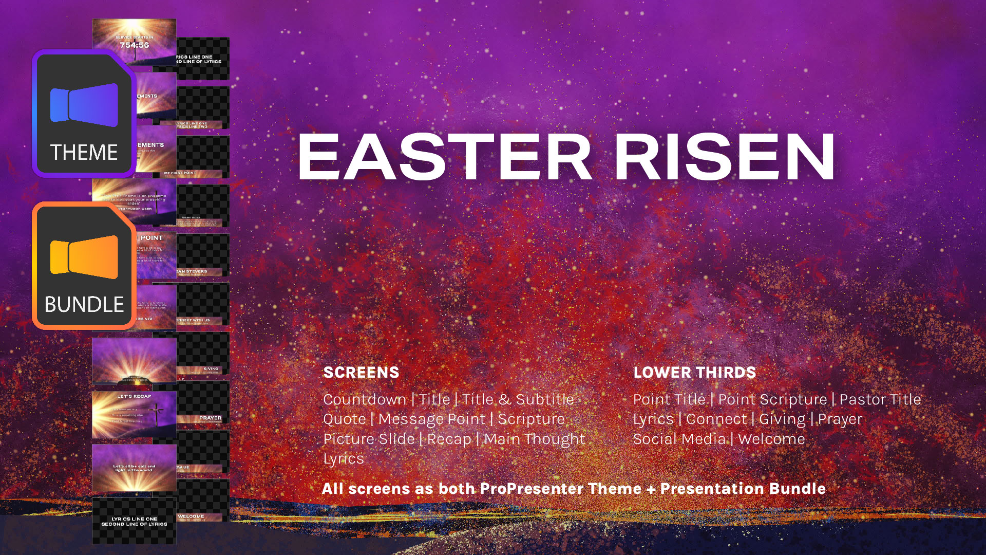 Easter Risen ProPresenter Theme