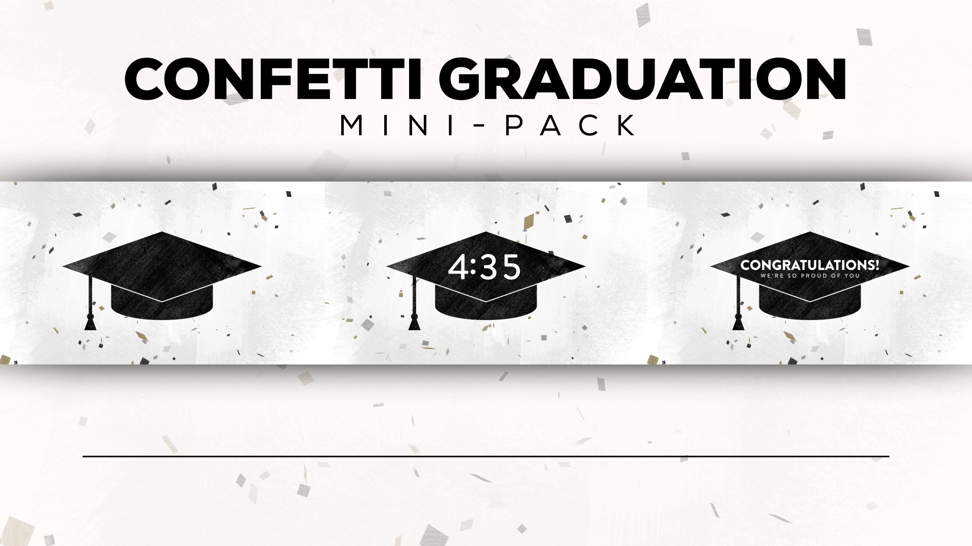 Confetti Graduation - Church Motion Backgrounds | Story Loop