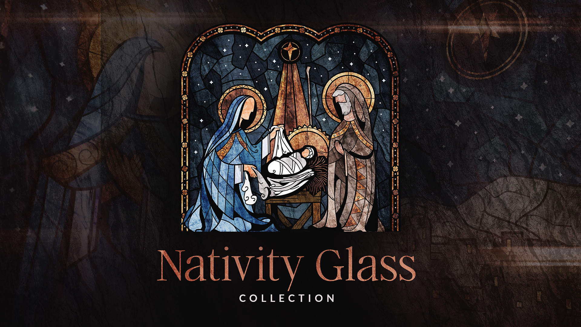 Nativity Glass - Church Motion Backgrounds | Story Loop
