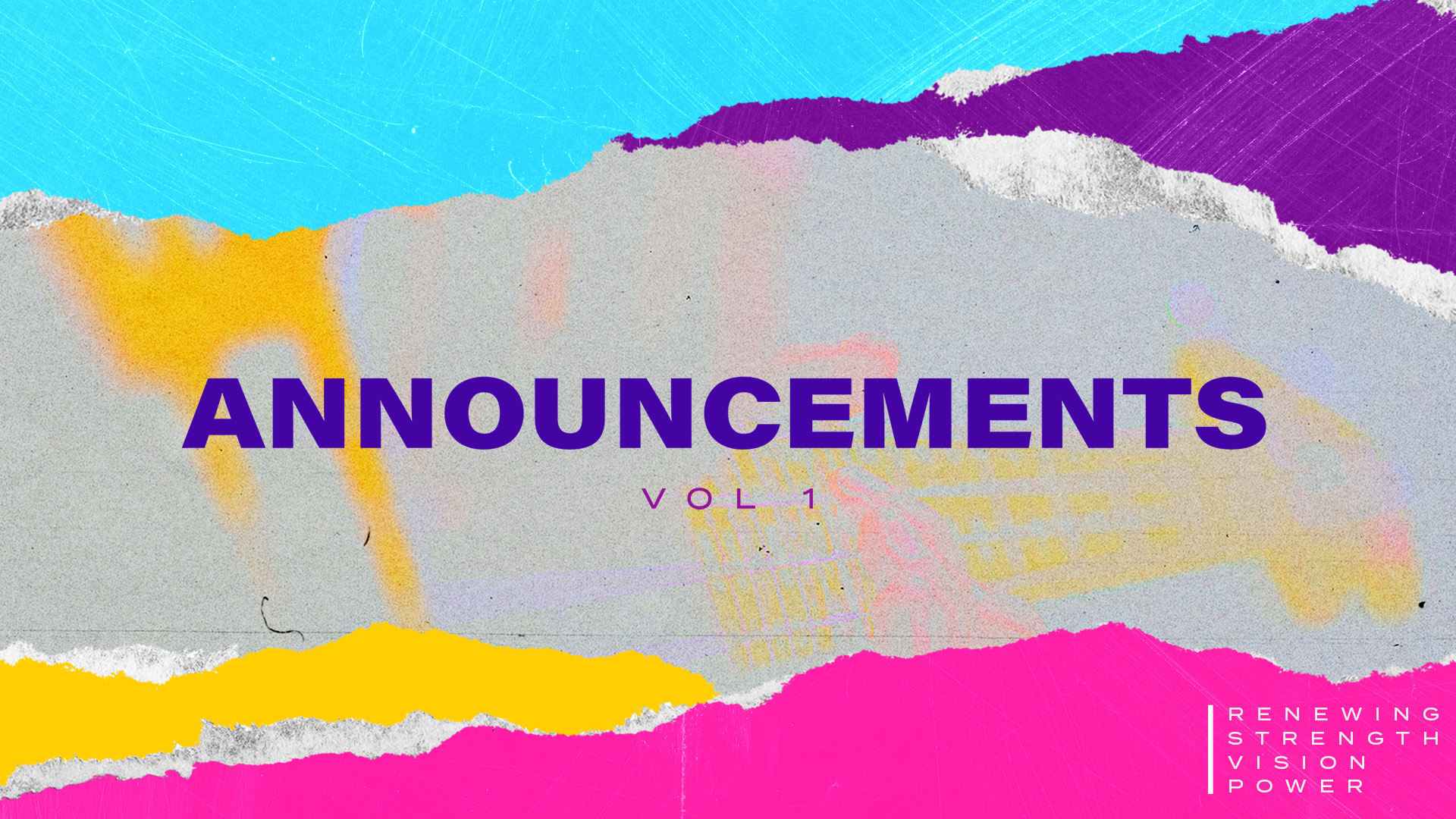 Church Announcements Vol 1 Editable Graphics | Story Loop