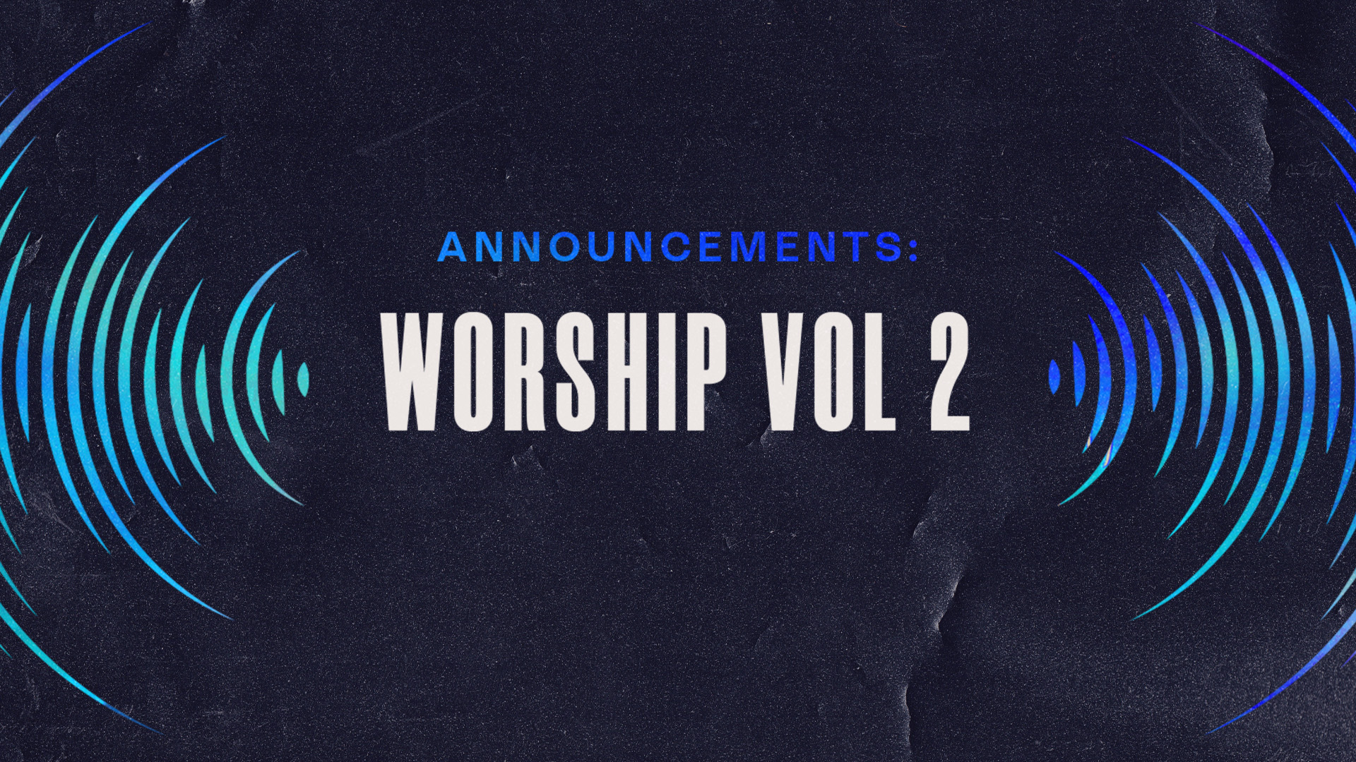 Church Announcements: Worship Vol 2 Editable Graphics