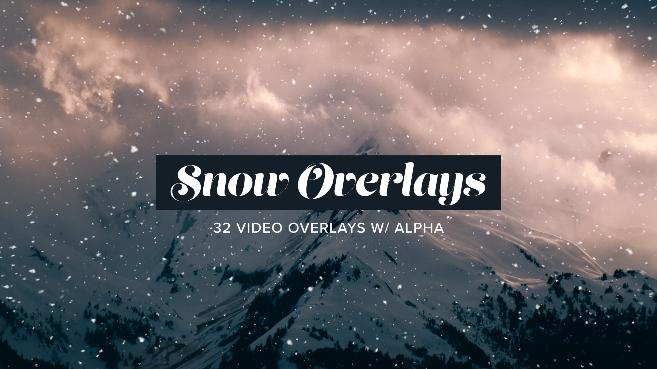 Snow Overlays, Stock Footage Creator Resources | Story Loop