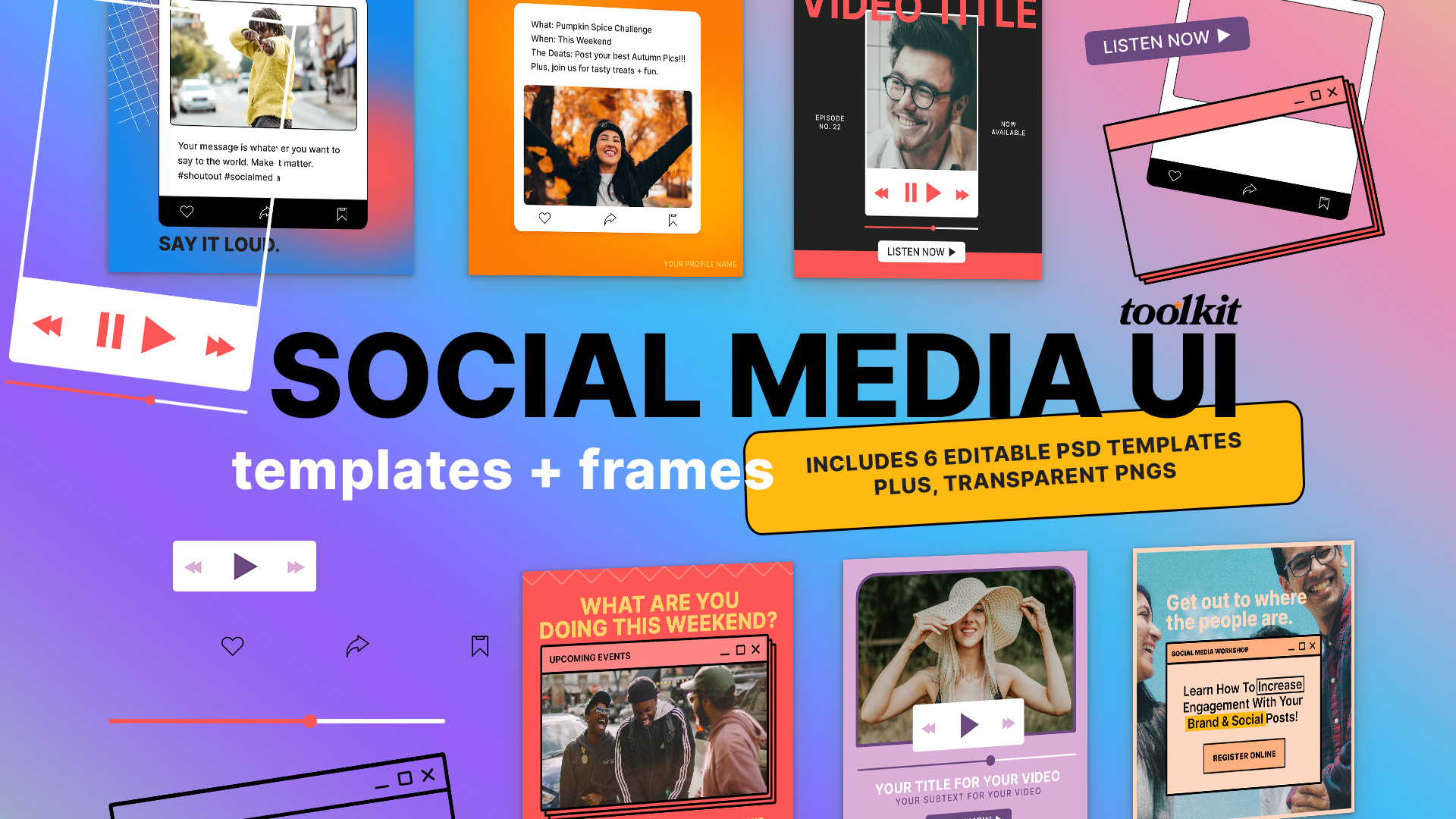 Social Media UI Frames - Creator Resource | Story Loop