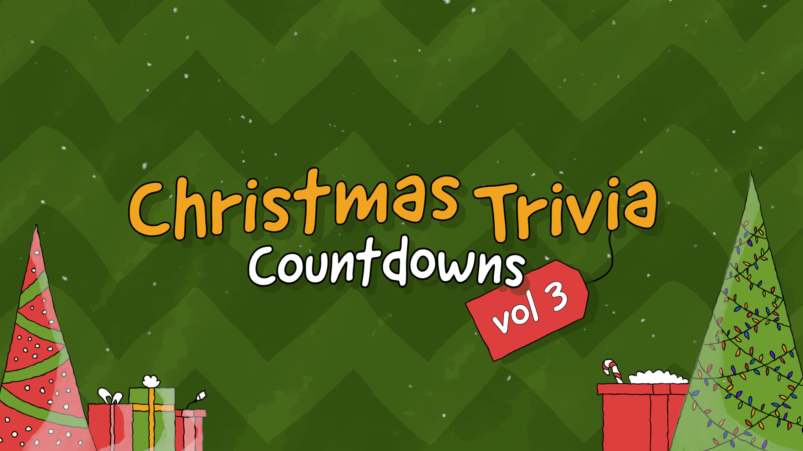 Christmas Trivia Countdowns Vol 3, - Motion Backgrounds Pack